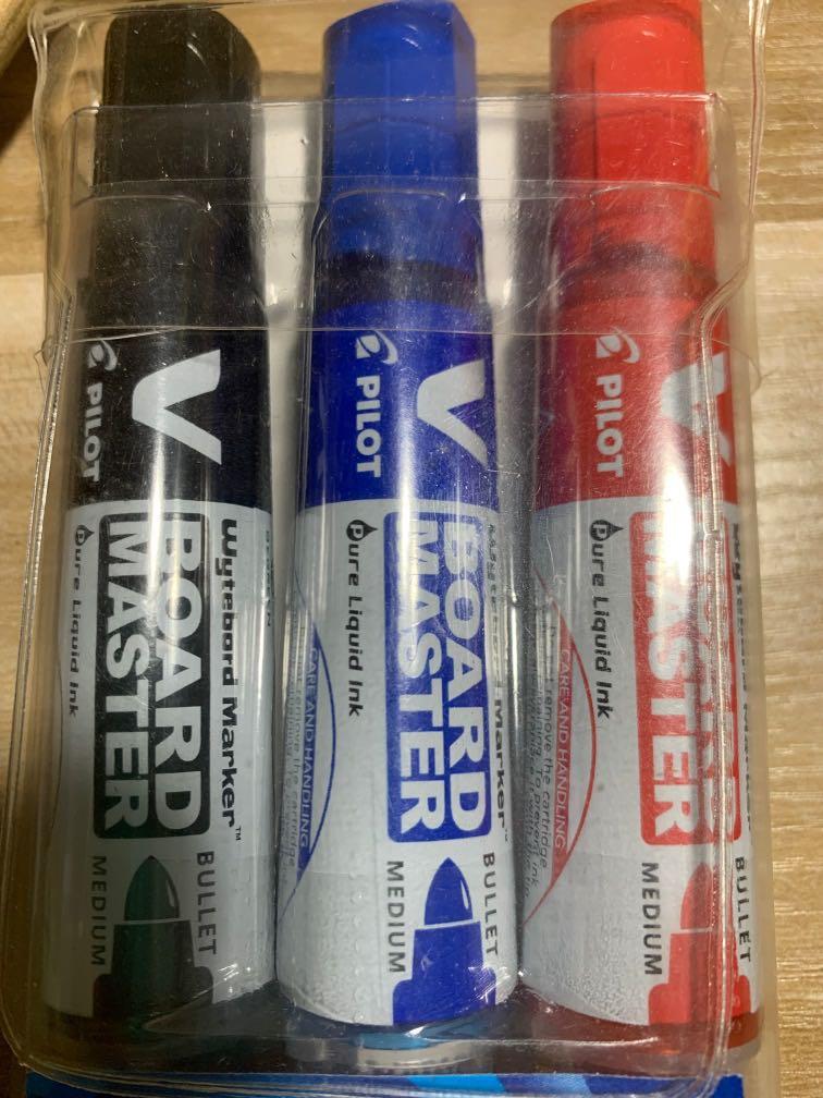 V BOARD MASTER-Marker Set (Black, Blue and Red), Hobbies & Toys ...
