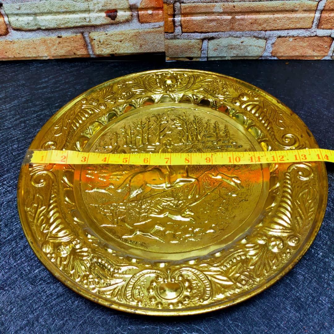 Vintage English Brass Wall Plaque 'The Horseman', Hobbies & Toys ...