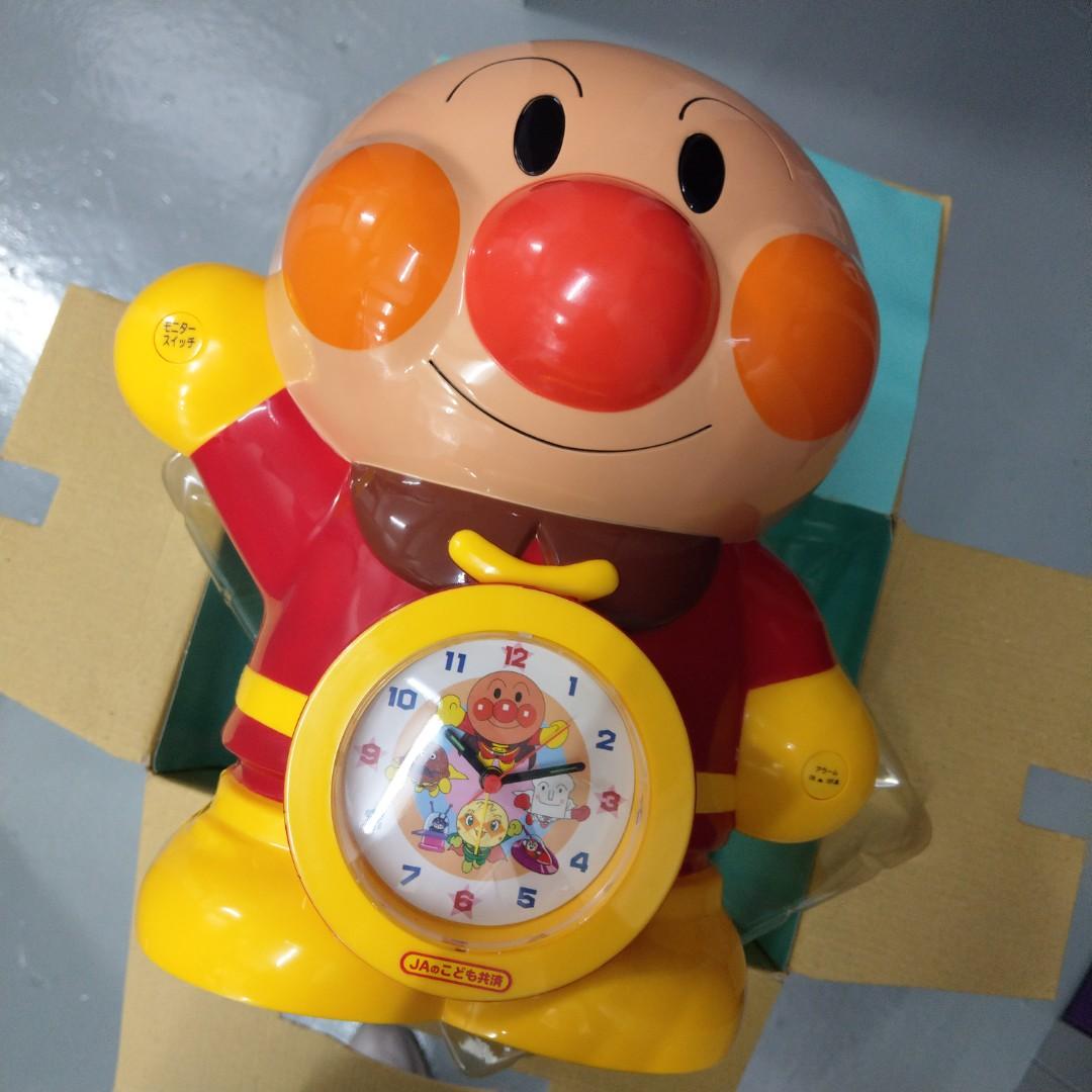 Anpanman 麵包超人 alarm clock 座枱時鐘, 興趣及遊戲, 玩具 & 遊戲類 - Carousell