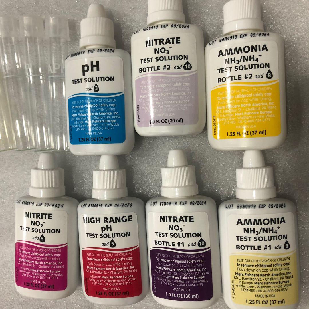 API Freshwater Master Test Kit - pH , High Range pH, Ammonia , Nitrite ...