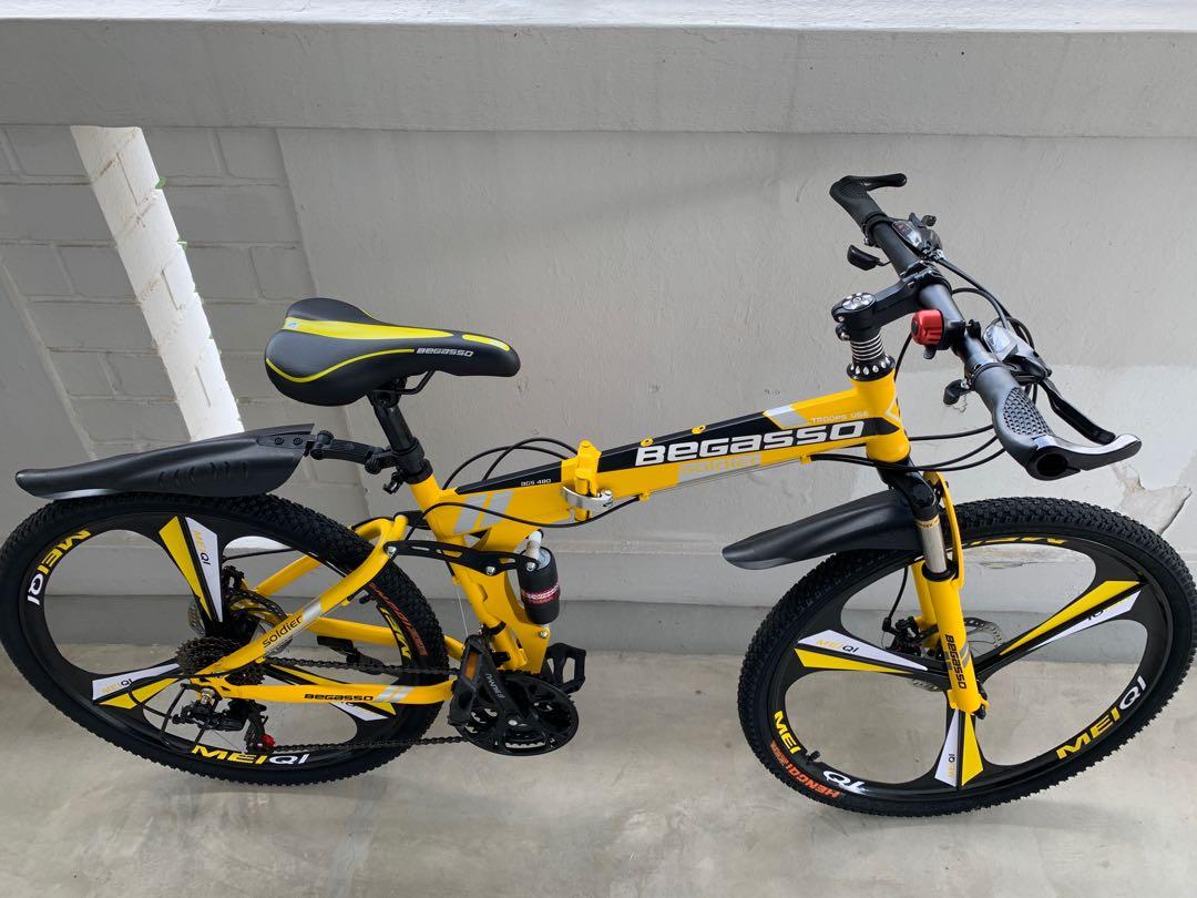 Begasso Foldable Mountain Bike 26” 24 speed, Sports Equipment, Bicycles ...