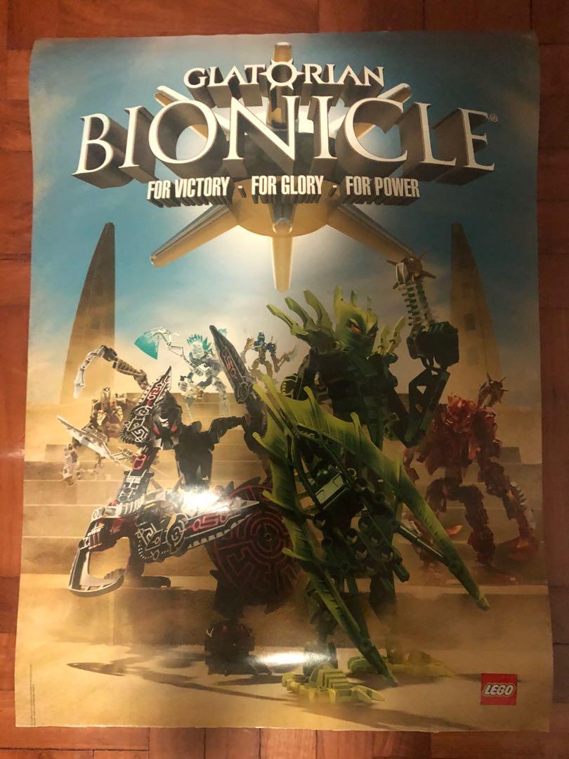 Bionicle glatorian poster, Hobbies & Toys, Toys & Games on Carousell