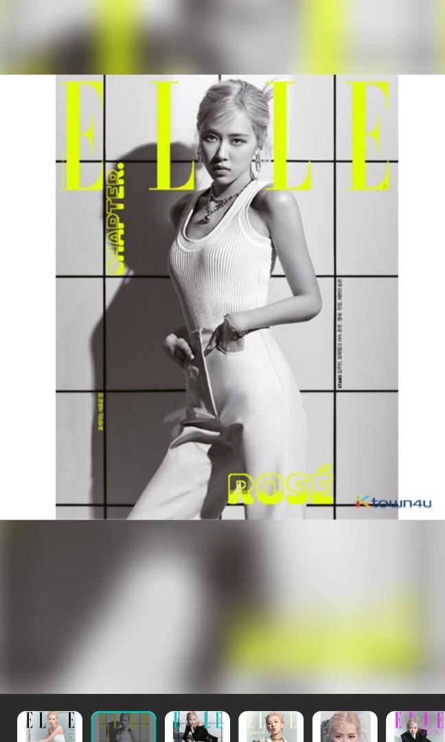 BLACKPINK Rose Elle Korea Magazine cover 2021 June, Entertainment, K ...