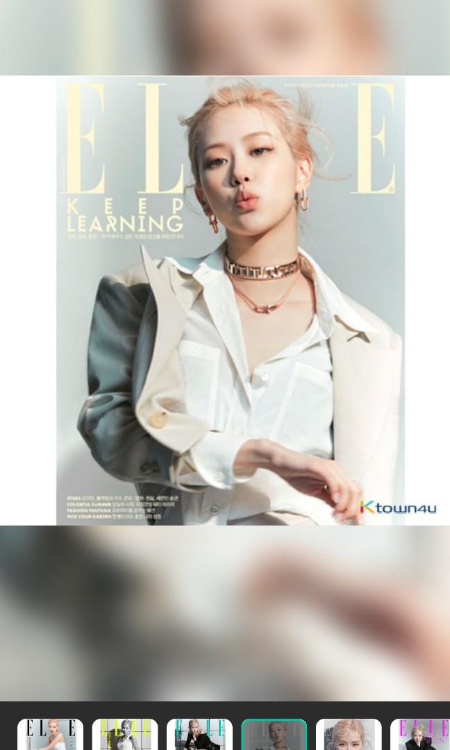 BLACKPINK Rose Elle Korea Magazine cover 2021 June, Entertainment, K ...
