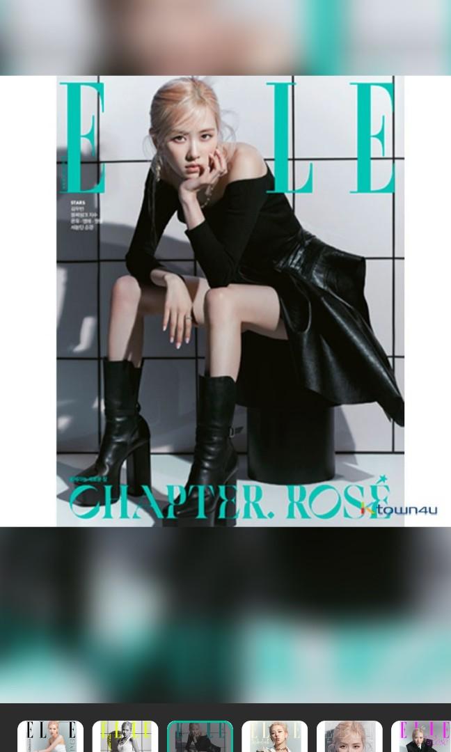 BLACKPINK Rose Elle Korea Magazine cover 2021 June, Entertainment, K ...