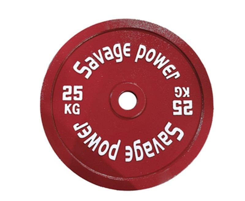 Calibrated Metal Weight Plates Powerlifting Savage Power with ...