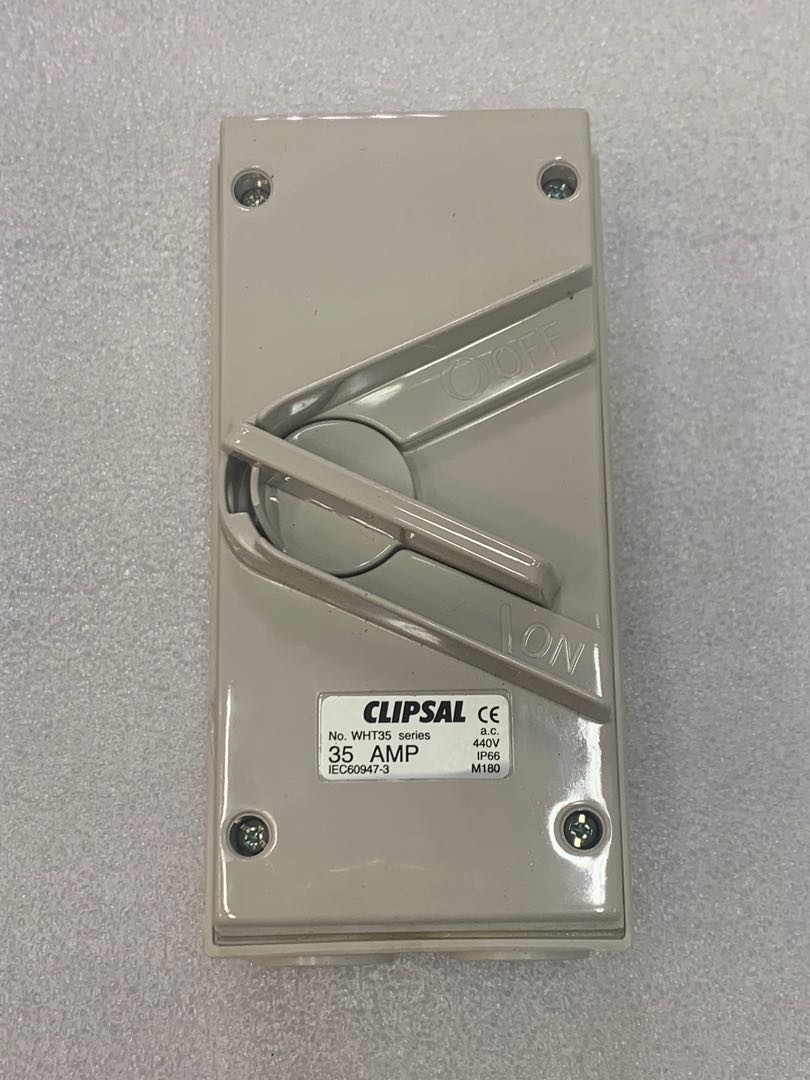 Clipsal Weatherprotected 3 Pole Surface Switch 35Amp, Everything Else ...
