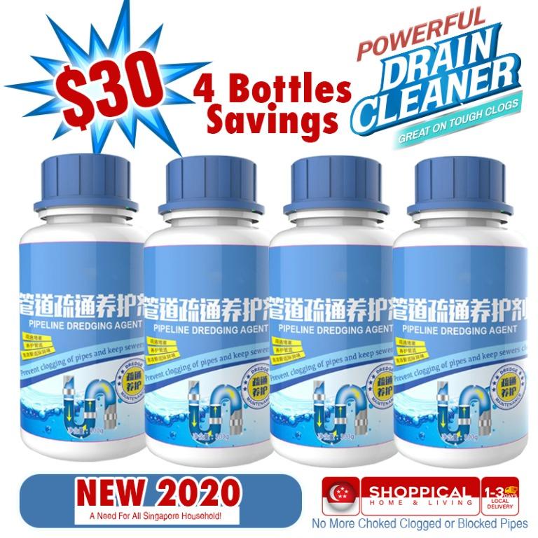 2021 Clogged Blocked Choked Pipe Dredging Agent [Bundle of 2] Alkaline ...