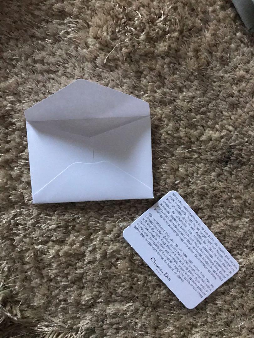 dior aunthentic card christian dior booklet brand label tag dior ...