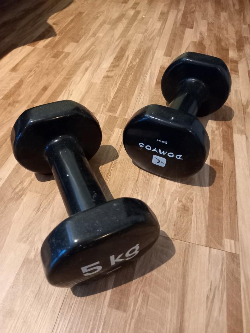Dumbbell 5kg twinpack, Sports Equipment, Exercise & Fitness, Weights ...