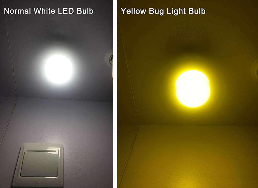 FreeDelivery (1piece) Greenic LED Yellow Amber Bug Light Bulb (A50 ...