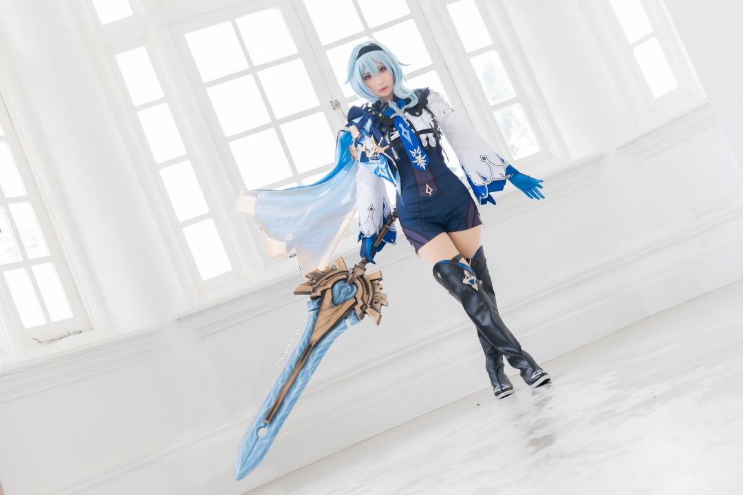 Genshin Impact - Eula Cosplay Costume, Hobbies & Toys, Memorabilia ...