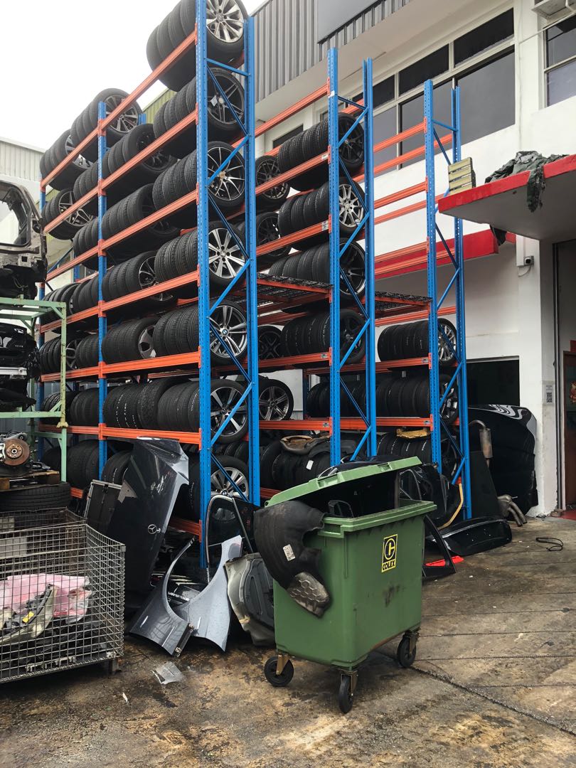 Heavy Duty Tyre Racking, Furniture & Home Living, Furniture, Shelves ...