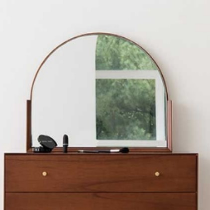 Heim Forrest Walnut Dressing Table Mirror, Furniture & Home Living ...
