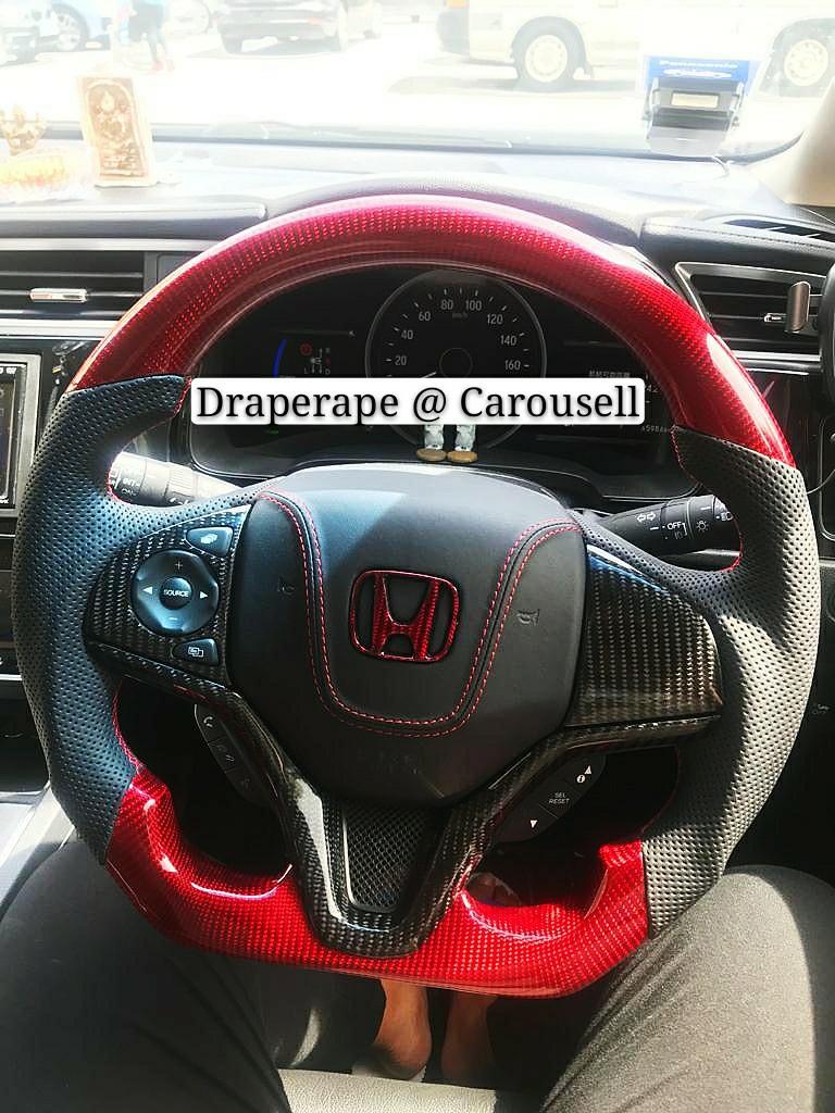 Honda Jazz Fit GK GK3 GK5 GP5 Carbon Fiber Interior, Car Accessories ...