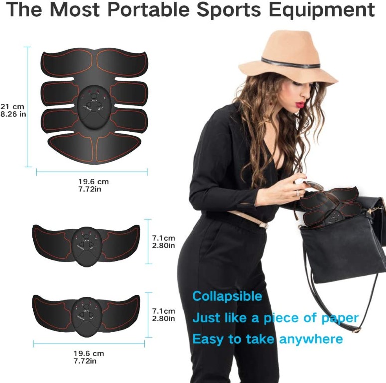 iThrough EMS Muscle Stimulator, EMS Training Device, Abdominal Muscle ...