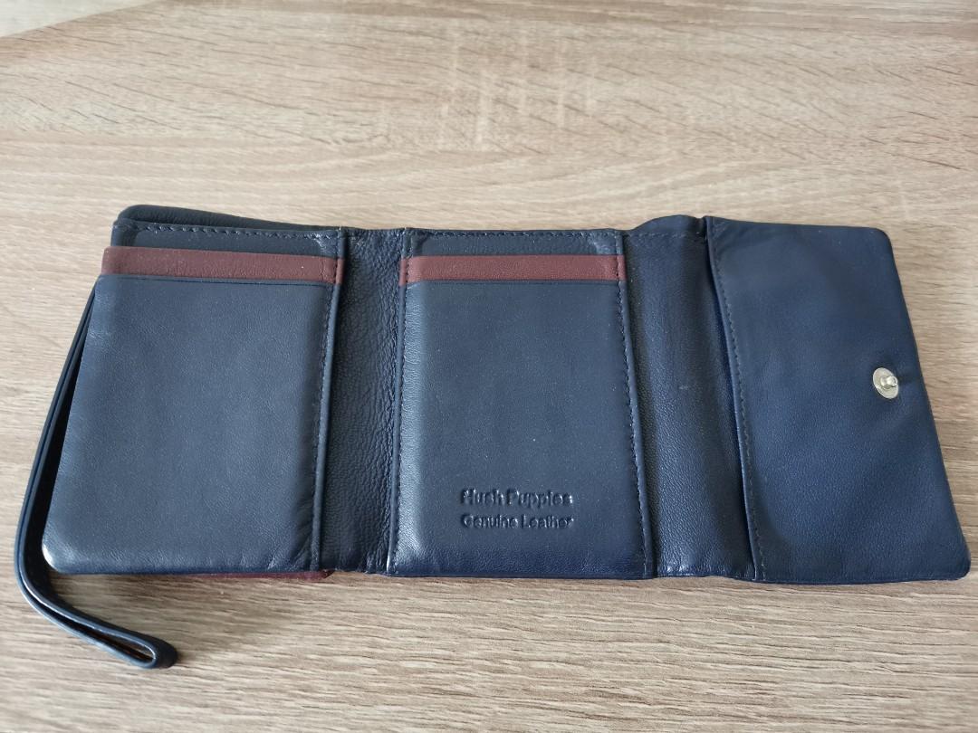 Leather Hush Puppies Trifold Wallet, Women's Fashion, Bags & Wallets ...