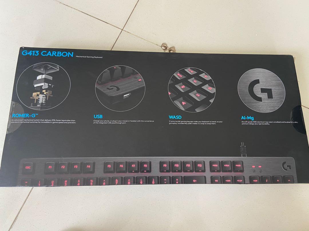 Logitech G413 Carbon Mechanical Gaming Keyboard, Computers & Tech ...