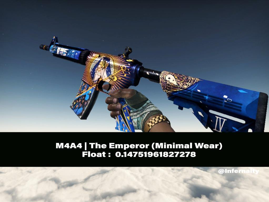 M4A4 The Emperor MW CSGO SKINS KNIVES, Video Gaming, Gaming Accessories ...