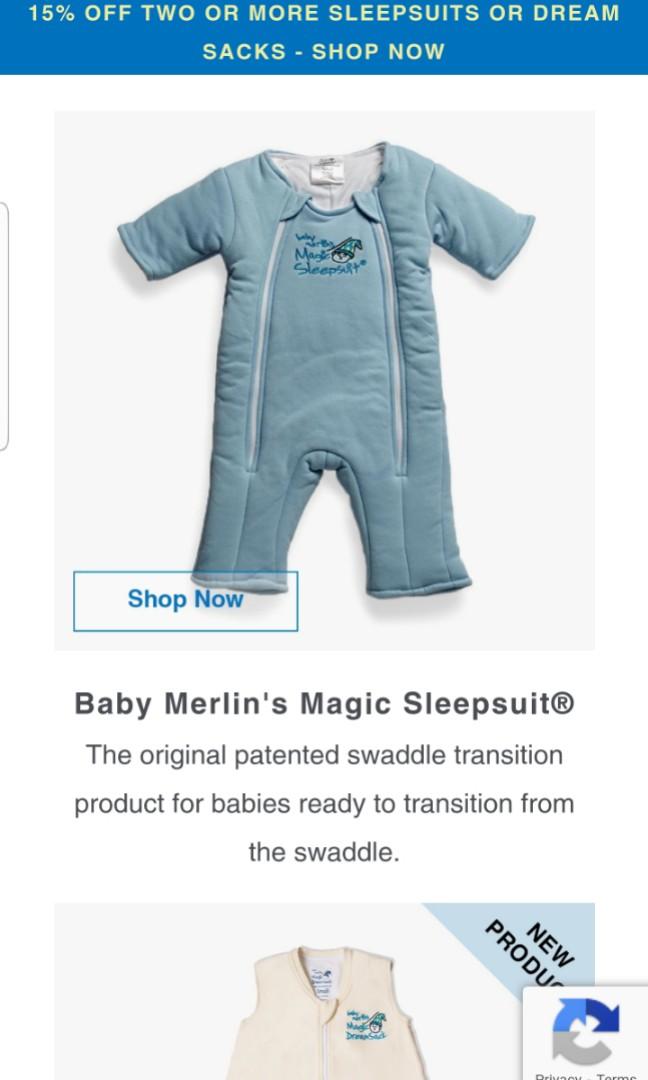 Merlins Magic Sleepsuit, Babies & Kids, Babies & Kids Fashion on Carousell