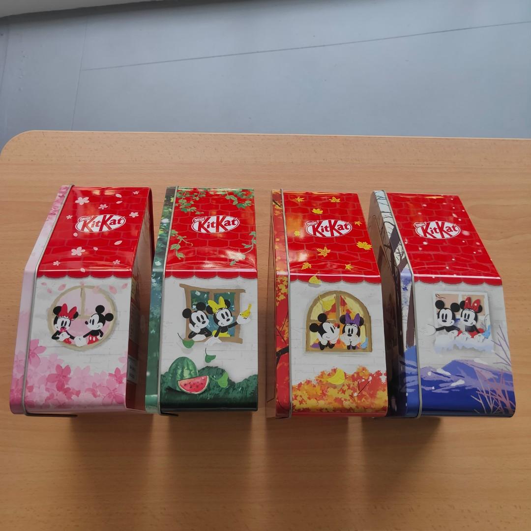 Mickey & Minnie Mouse Kit Kat Seasonal Metal Tins, Hobbies & Toys ...