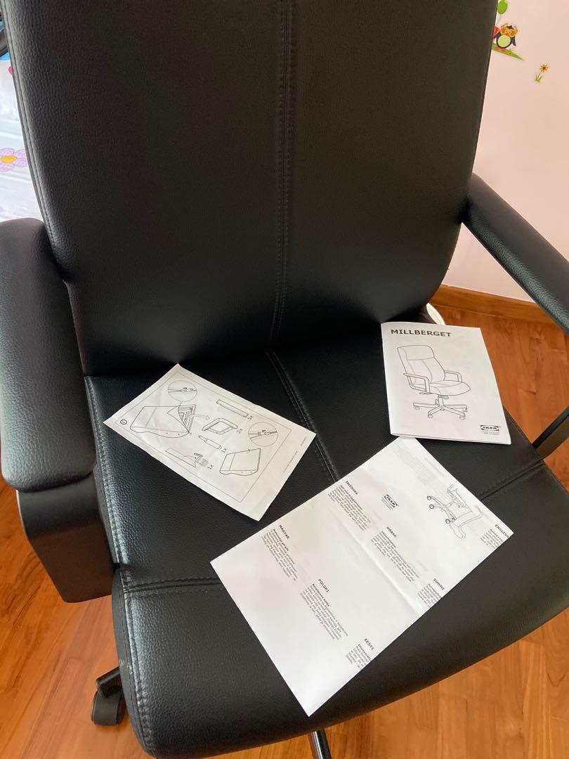 MILLBERGET Desk Chair, Furniture & Home Living, Furniture, Chairs on ...