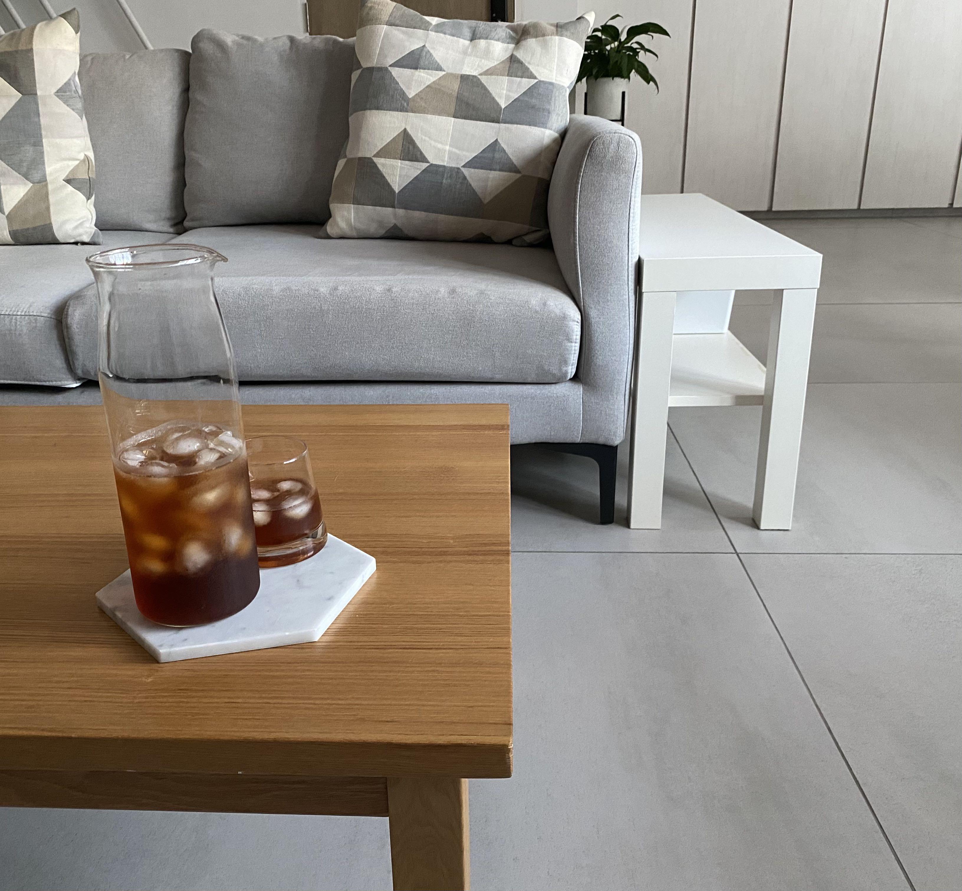 Minimalist Japandi Muji Oak Coffee Table, Furniture & Home Living ...