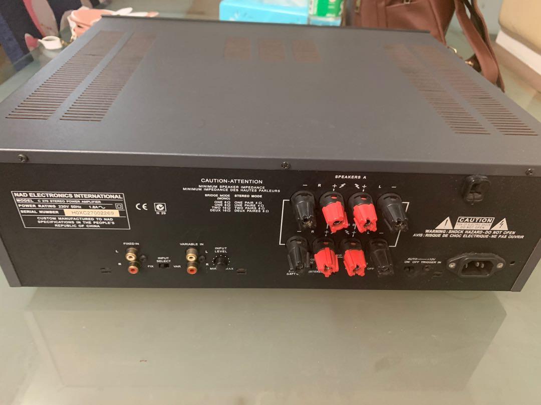 NAD C270 Power Amplifier, Audio on Carousell