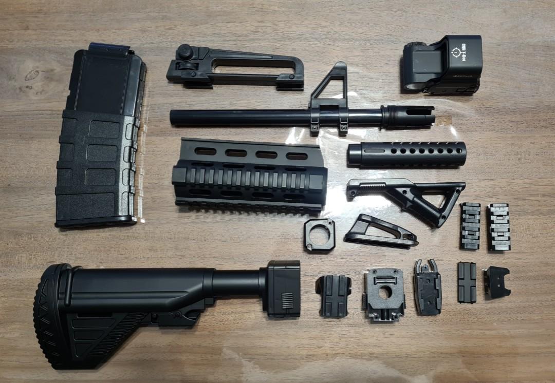 Nerf Stryfe M416 Bodykit + Red Dot Sight, Hobbies & Toys, Toys & Games ...