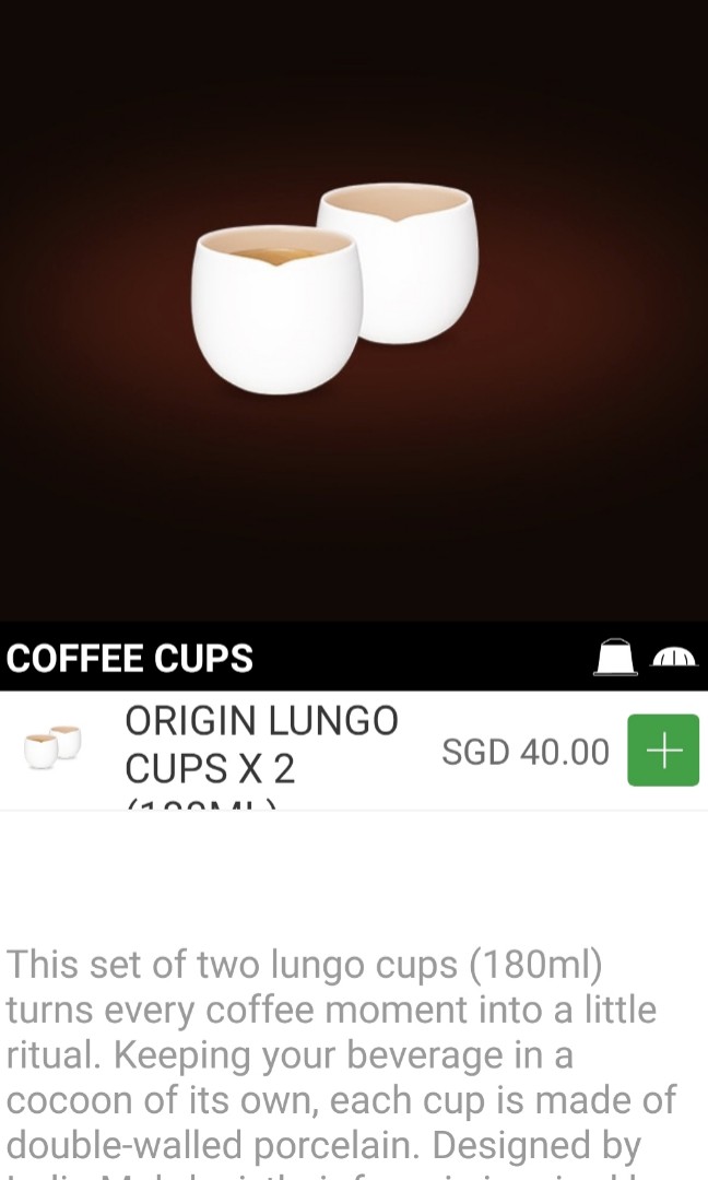 Nespresso Cups And Saucers Furniture And Home Living Kitchenware
