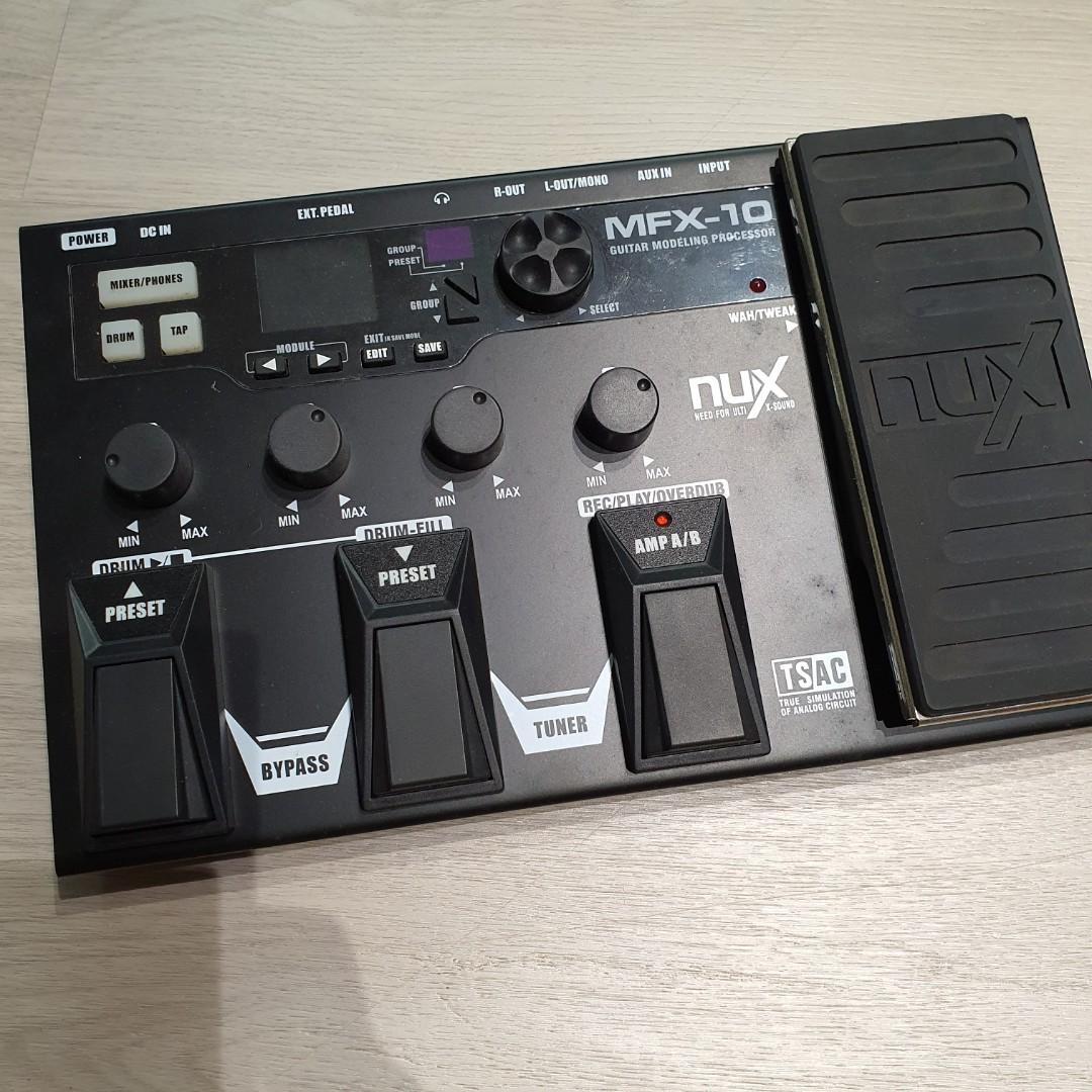 NUX MFX-10 Guitar Modeling Processor, Hobbies & Toys, Music & Media ...