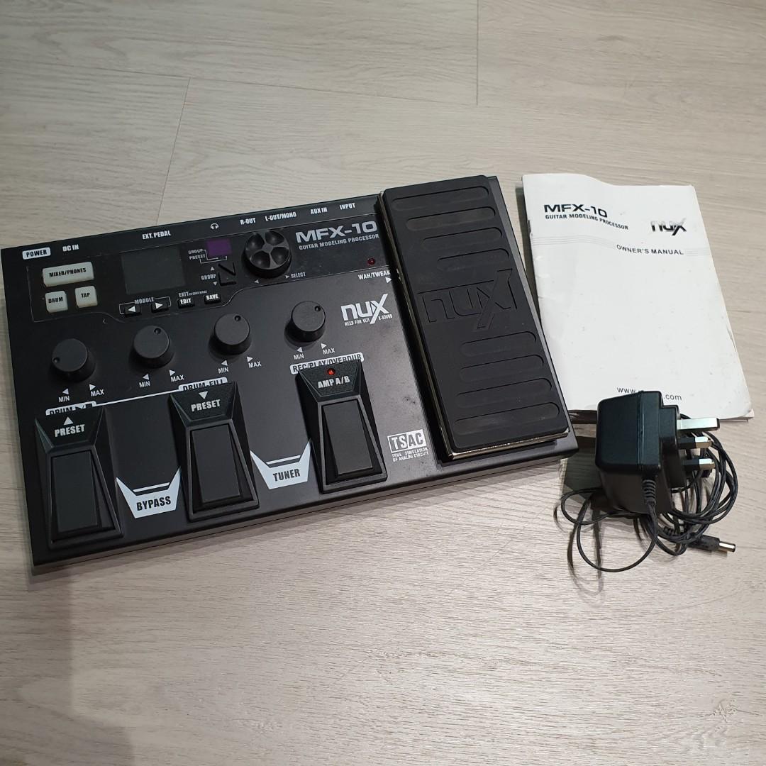 NUX MFX-10 Guitar Modeling Processor, Hobbies & Toys, Music & Media ...