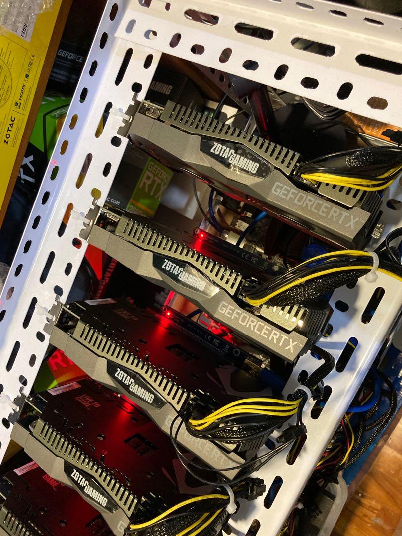 Nvidia RTX 2060 Ethereum/Bitcoin Mining Rig, Electronics, Computers ...