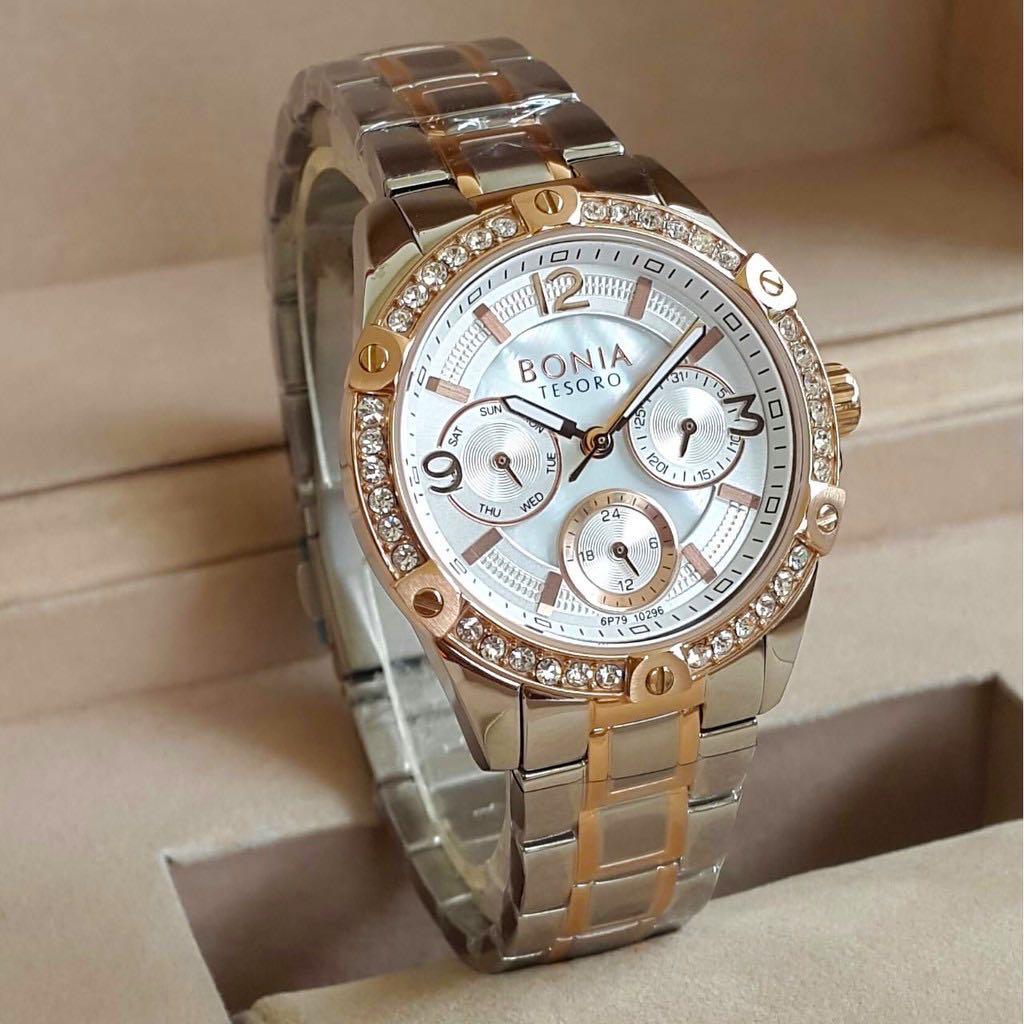 Original 100% Bonia Watch Tesoro, Fesyen Wanita, Jam Tangan di Carousell