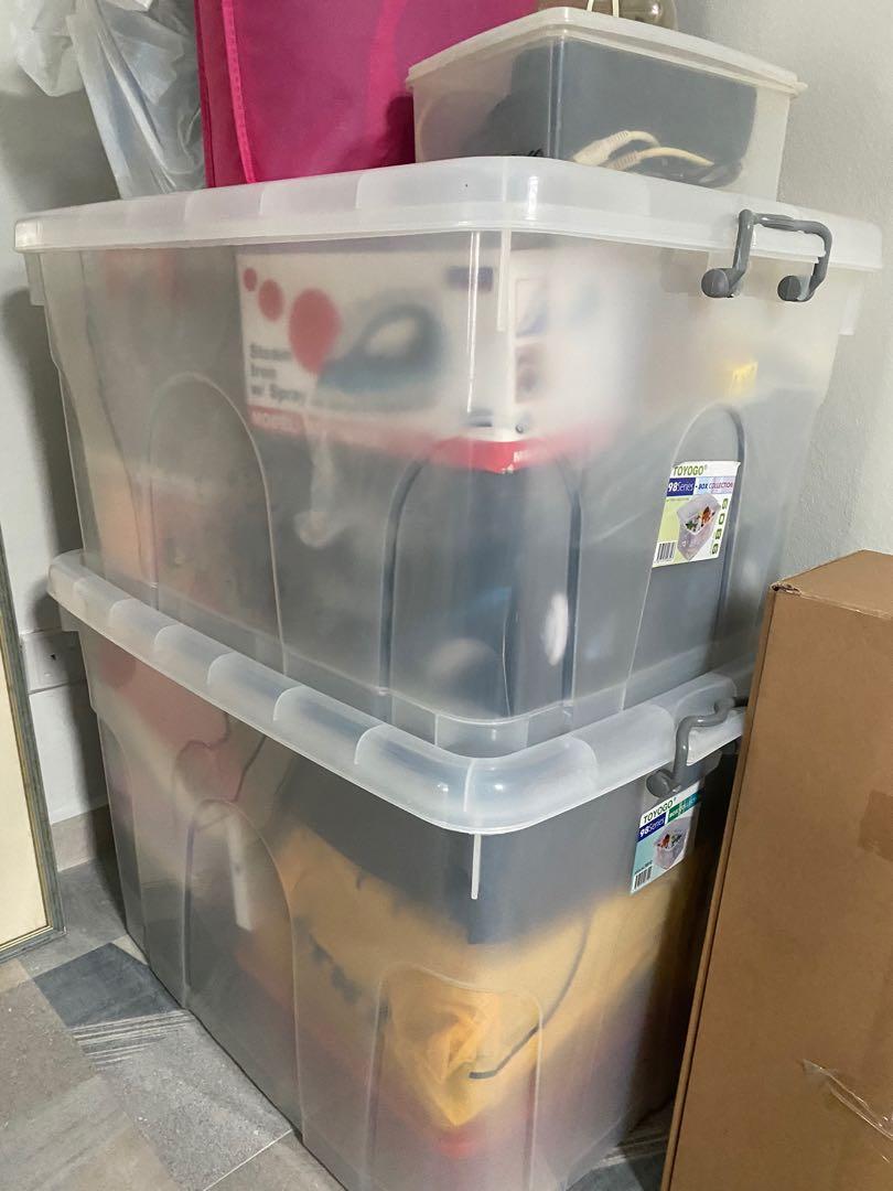 Plastic big containers, Furniture & Home Living, Kitchenware ...