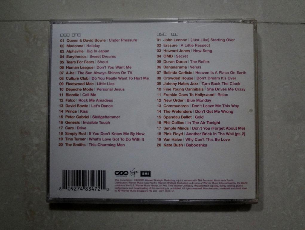 Platinum 80s 2 CD Collection Simply The Best 80s Album, Hobbies & Toys ...