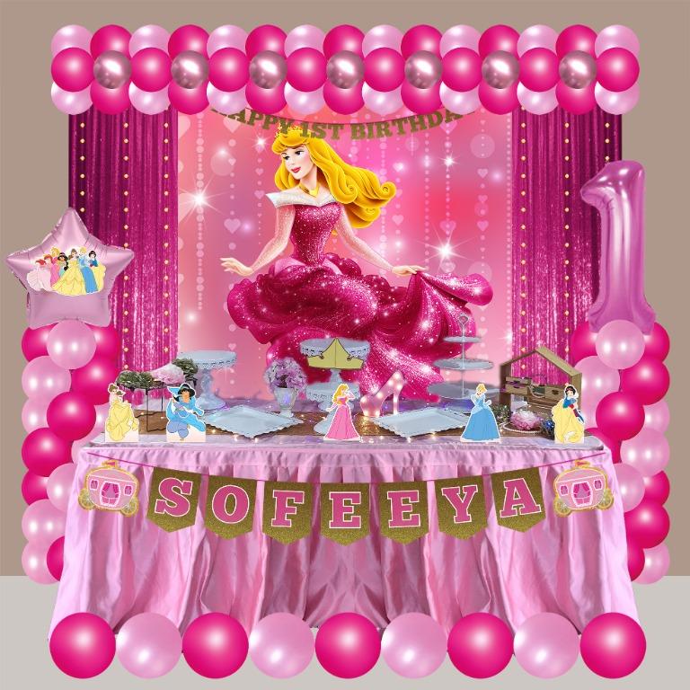 Princess Aurora Theme - Our Best Selling Curtain Backdrop Deluxe Party ...