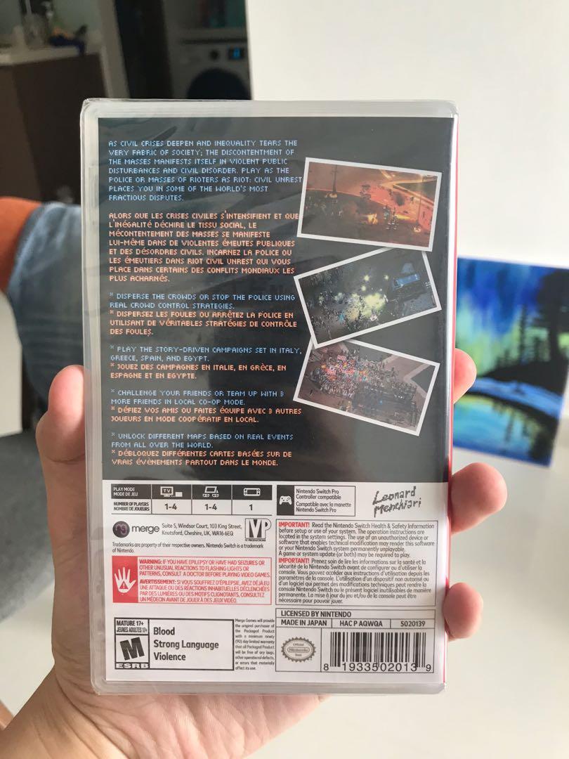 RIOT : Civil Unrest switch, Video Gaming, Video Games, Nintendo on ...