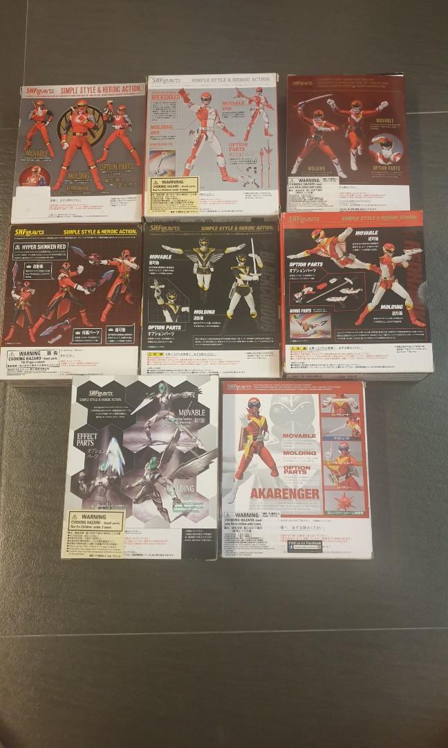 SHF Sentai Red Ranger Bouken Hurricane Ranger SH Figuarts, Hobbies ...