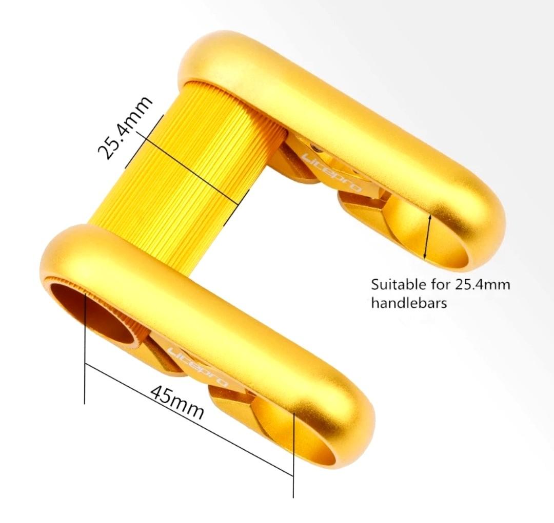 ***Stem Litepro Original Horizontal Handlebar Double Stem 25.4mm Full ...