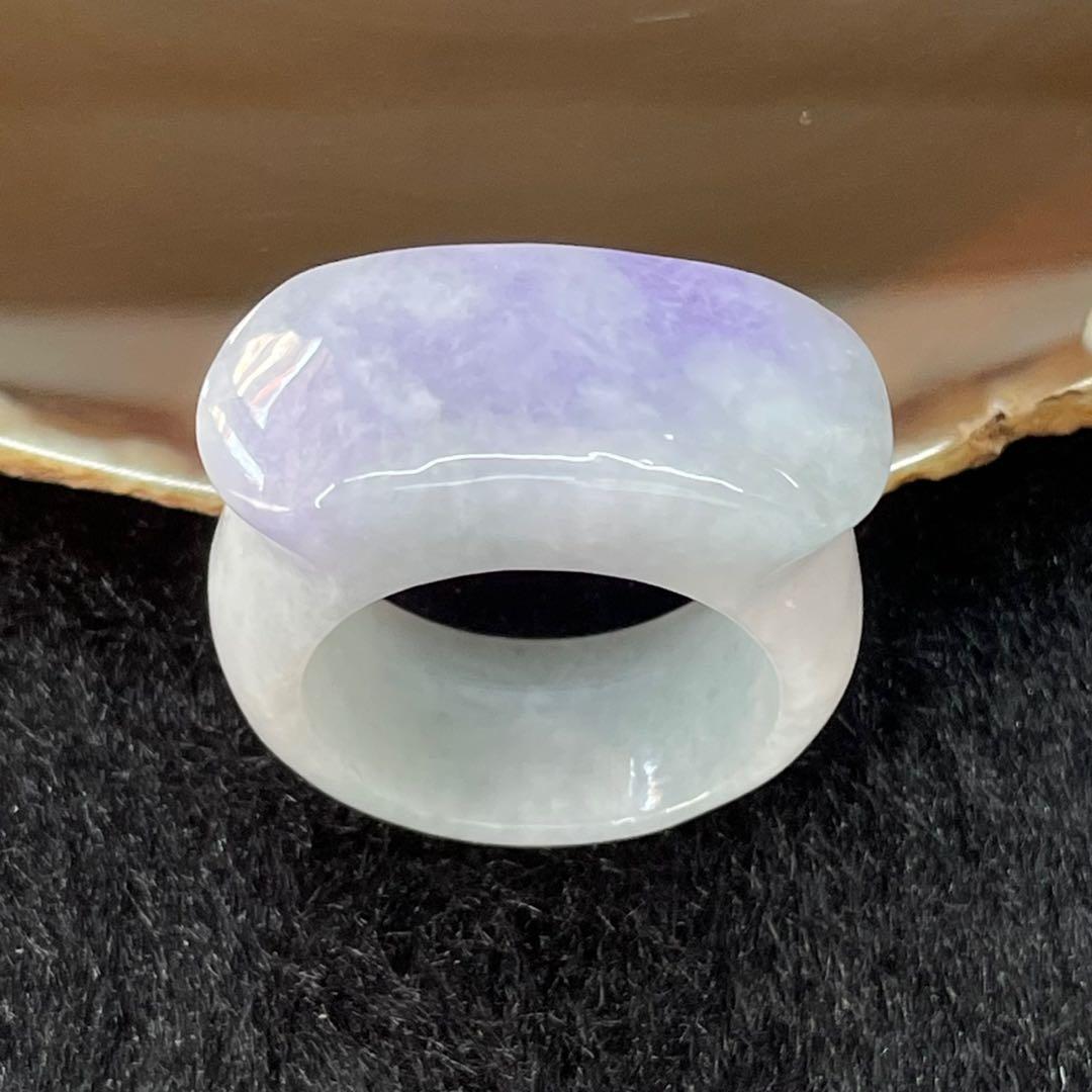 Type A Burmese Lavender Jade Jadeite Ring - 13.33g 29.8 by 28.1 by 13 ...