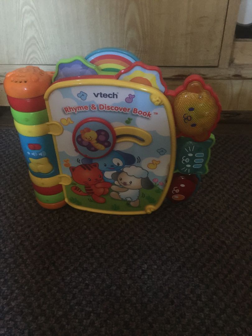 Vtech rhyme and discover book, Babies & Kids, Infant Playtime on Carousell