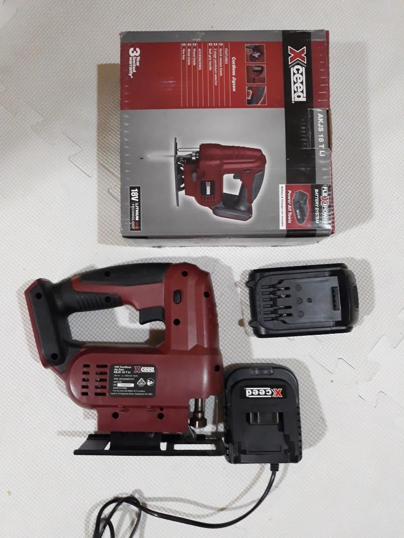 Xceed cordless jigsaw, Commercial & Industrial, Construction Tools & Equipment on Carousell