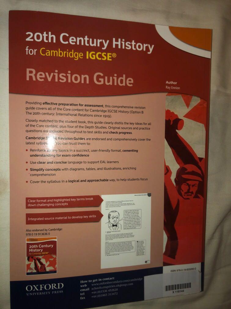 20th Century History IGCSE revision guide, Hobbies & Toys, Books ...