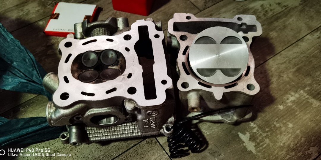 68mm aerox/Nmax block/head set, Motorcycles, Motorcycle Accessories on ...