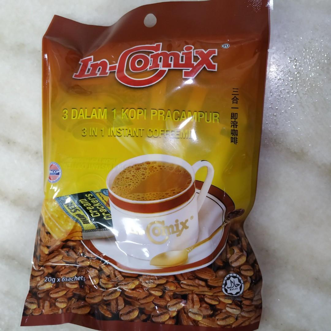 6packs 3 in 1 In-Comix Kopi Pra campur instant coffee mix breakfast ...