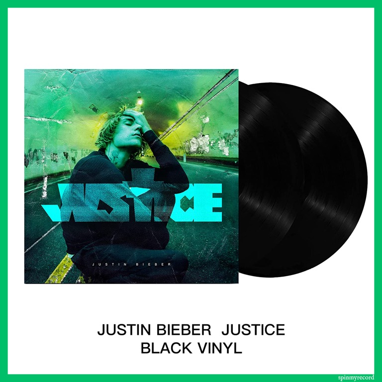 [預訂] Justin Bieber Justice Black Vinyl 黑膠, 預購 - Carousell