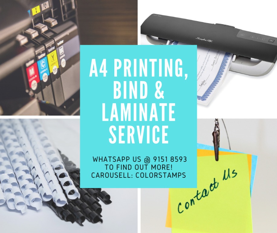 A4 Printing / Laminating & Binding Services Available!, Everything Else ...