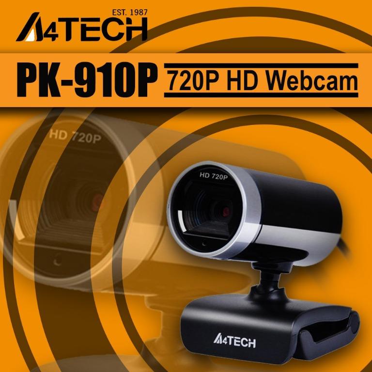 A4tech PK-910P 720P Clip type HD Webcam with built-in Mic, Computers ...