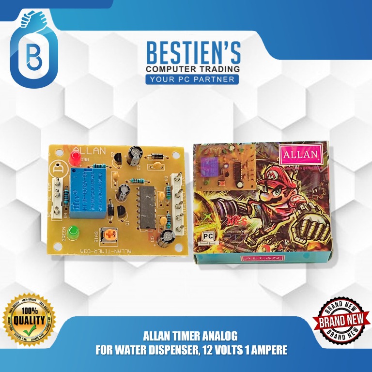 ALLAN TIMER ANALOG FOR WATER DISPENSER, 12 VOLTS 1 AMPERE, Computers ...